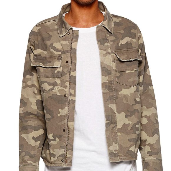 Eleven Paris | Jackets & Coats | Eleven Paris Woven Camo Jacket Desert ...